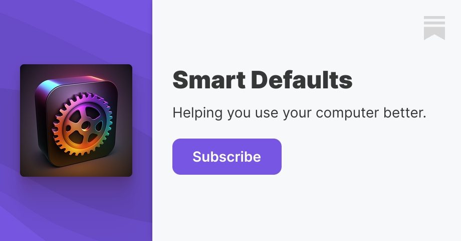 Smart Defaults | Alex Tapper | Substack