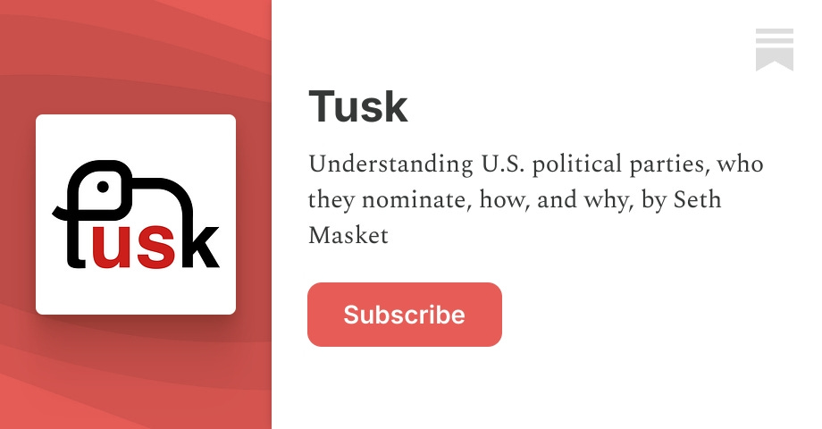 Tusk | Seth Masket | Substack