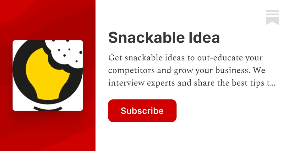 Konstantinos’s Substack | Snackable Idea | Substack