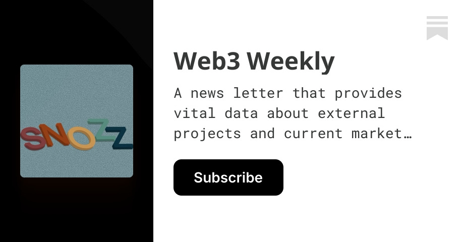 Web3 Weekly | Andrew | Substack
