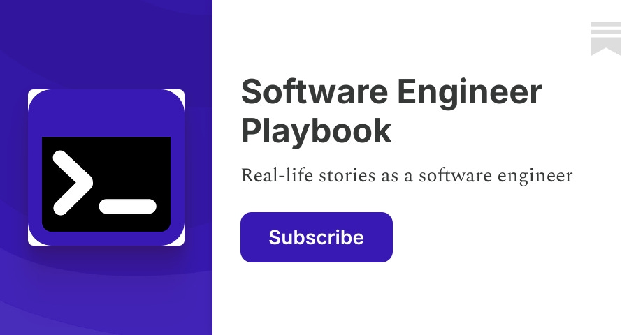 Software Engineer Playbook | James Ma | Substack