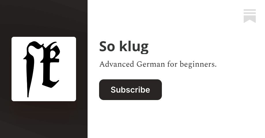 So klug | Substack