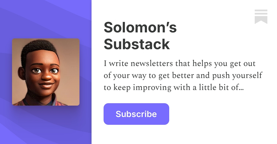 Solomon’s Substack | Substack