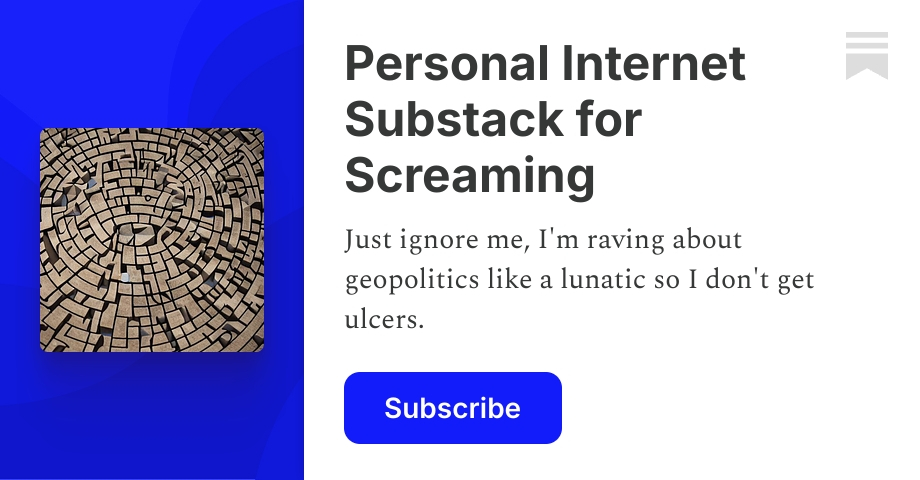 Personal Internet Substack for Screaming | Blog Bloggersteen | Substack