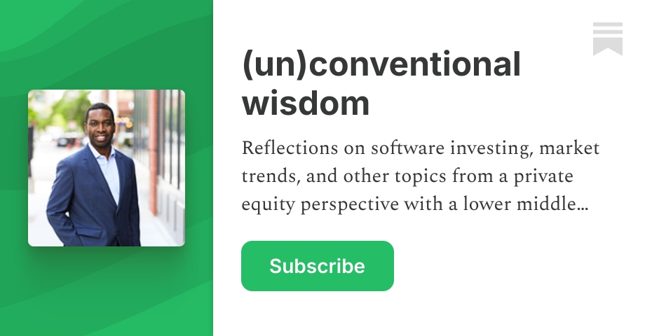 (un)conventional wisdom | David Robinson | Substack