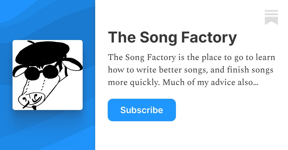 The Song Factory | Karl Straub | Substack