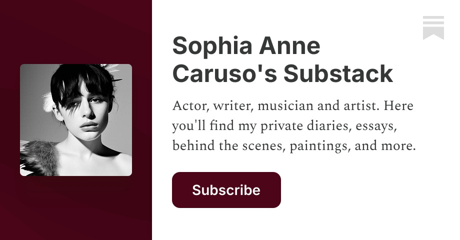 Sophia Anne Caruso's Substack | Substack