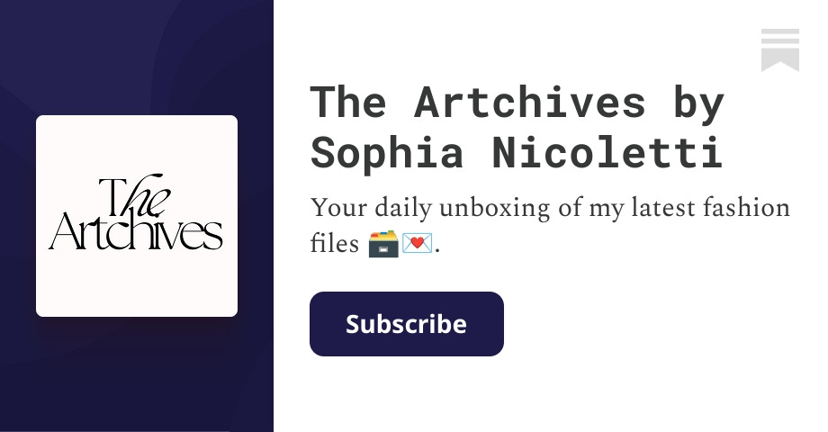 The Artchives by Sophia Nicoletti | Substack