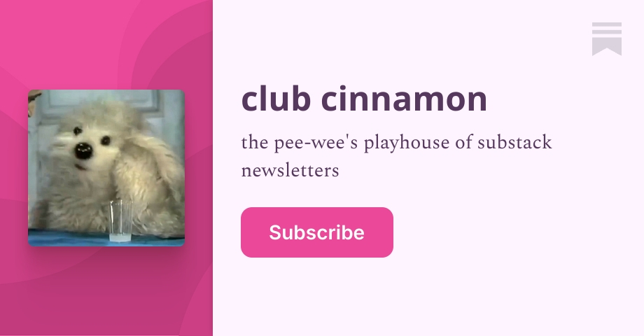 club cinnamon | sophie cat blake | Substack