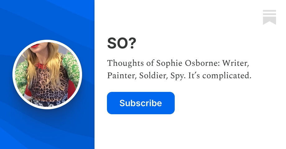 SO? | Sophie | Substack