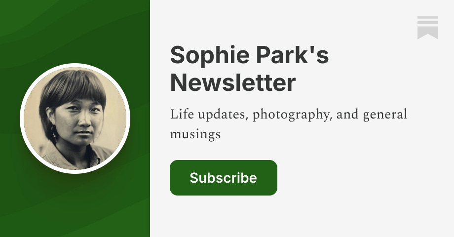 Sophie Park's Newsletter | Substack