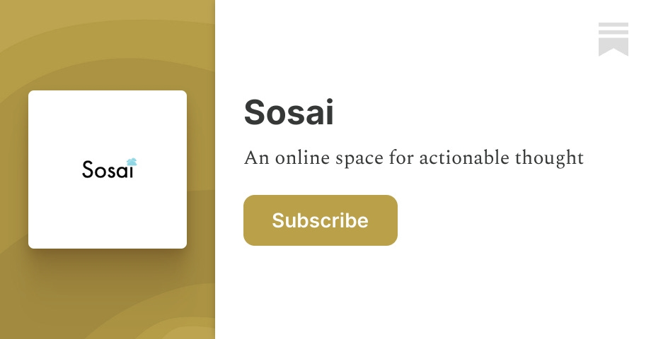 Sosai | Substack