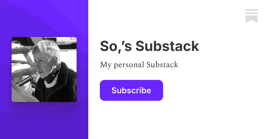 So,’s Substack | So, Susan | Substack