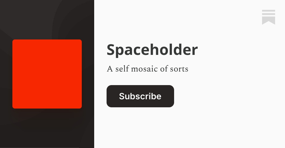 space holder | Abi | Substack