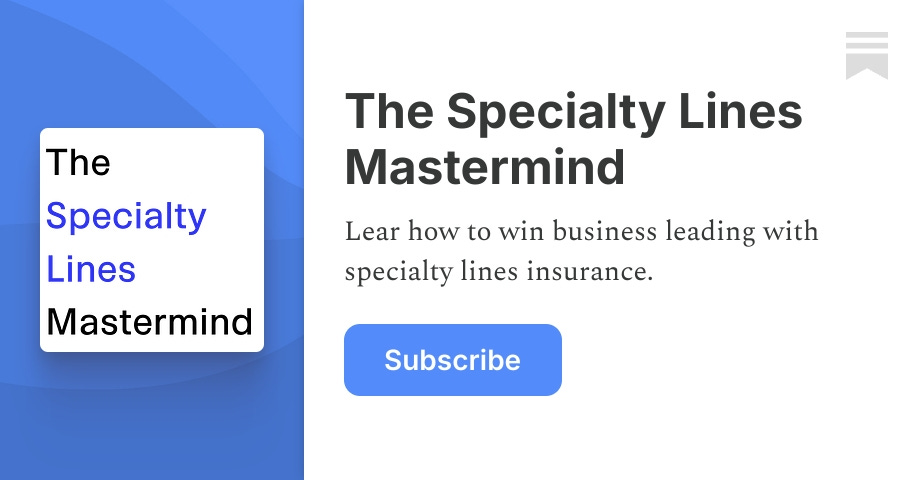 The Specialty Lines Mastermind | Abe Gibson | Substack