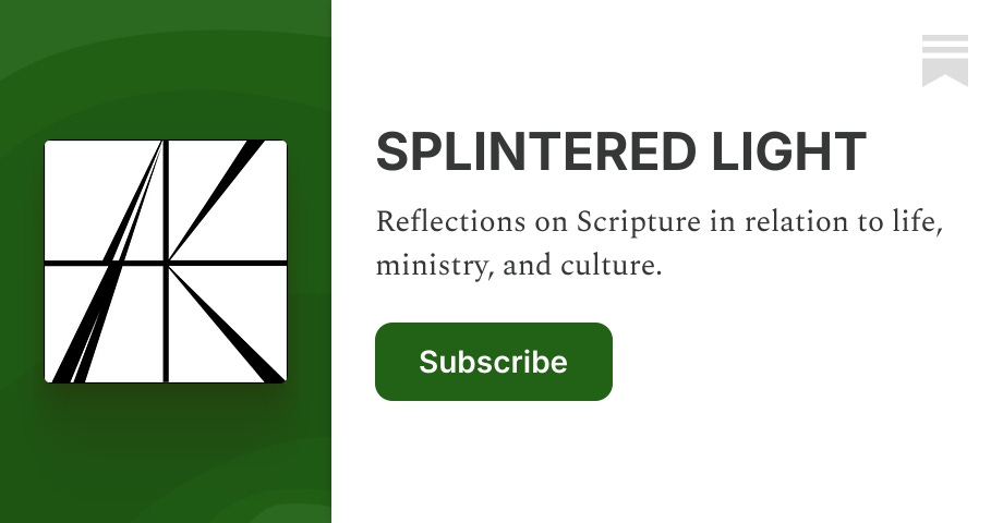 SPLINTERED LIGHT | Alex Kirk | Substack