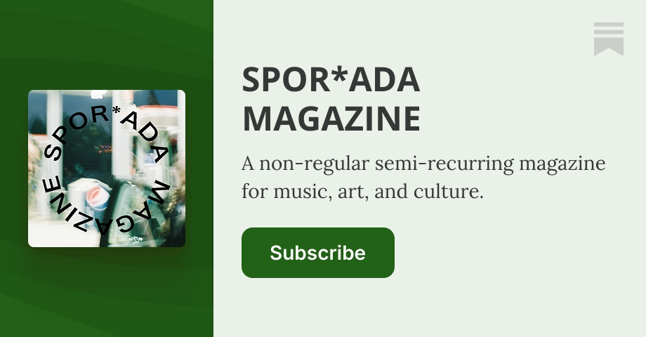 SPOR*ADA MAGAZINE | Elizabeth Crosswhite | Substack