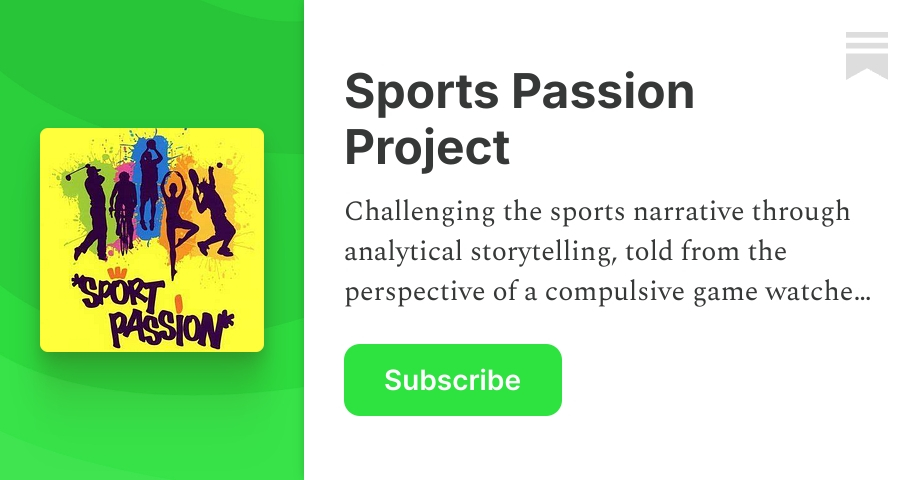 Sports Passion Project | Robbie Marriage | Substack