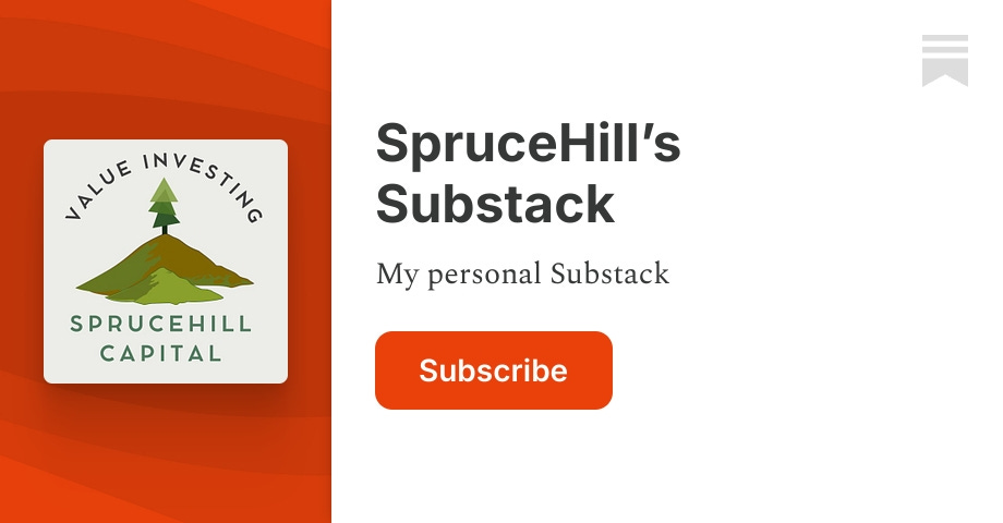 SpruceHill’s Substack | SpruceHill Capital | Substack