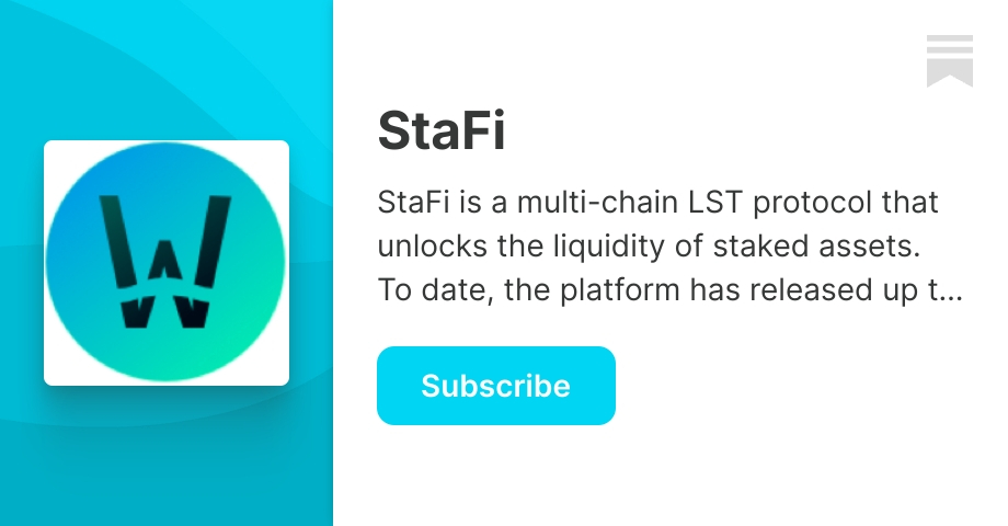 StaFi | StaFi Protocol | Substack StaFi | StaFi Protocol | Substack