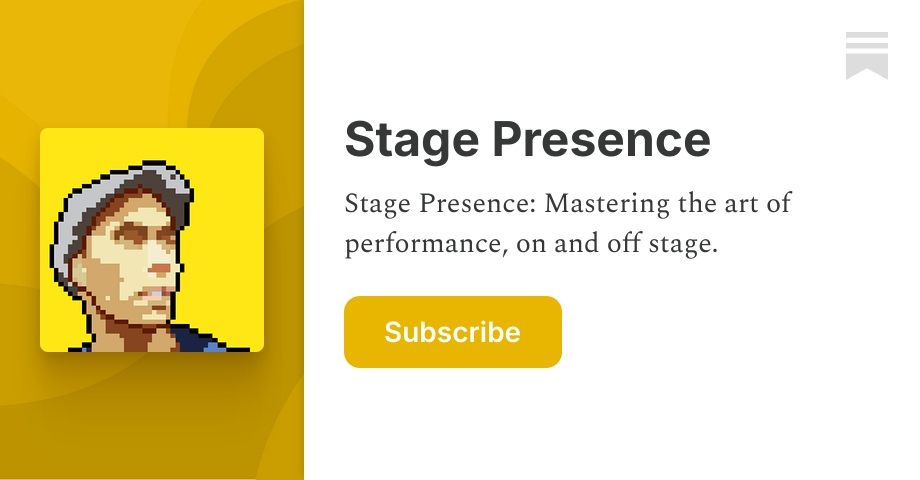 Stage Presence | Alex Exum | Substack