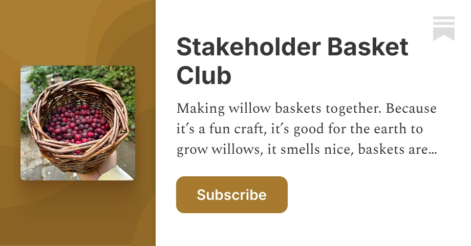 Stakeholder Basket Club | Jane Van Cleef | Substack