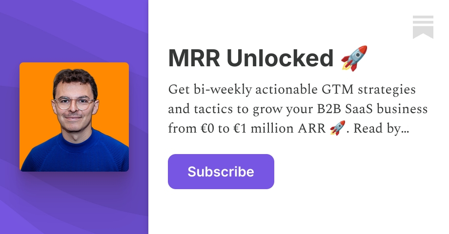 MRR Unlocked 🚀 | Alexander Estner | Substack