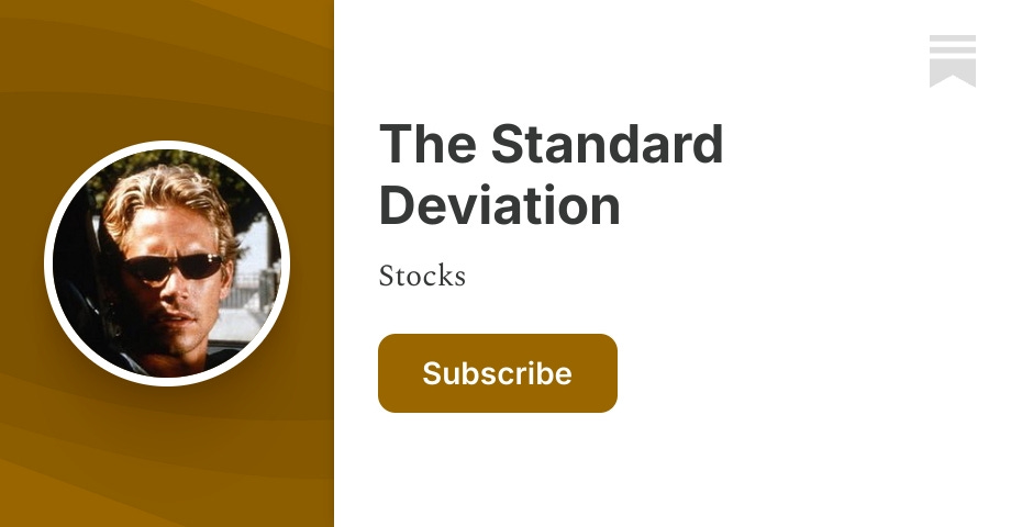 The Standard Deviation | Tommy | Substack