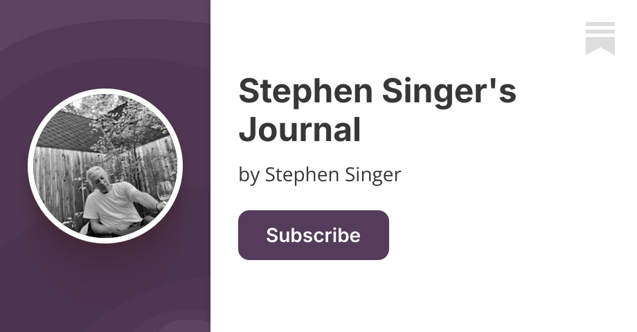 Priorities of Taste - Stephen Singer's Journal