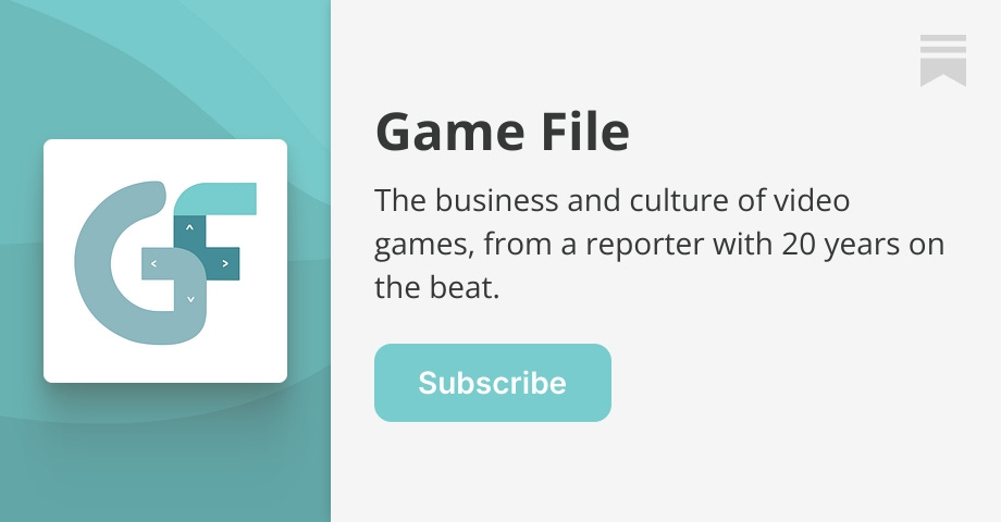 Game File | Stephen Totilo | Substack
