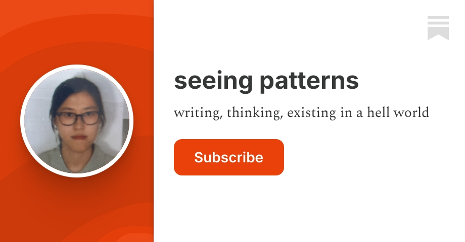 seeing patterns | stevie | Substack