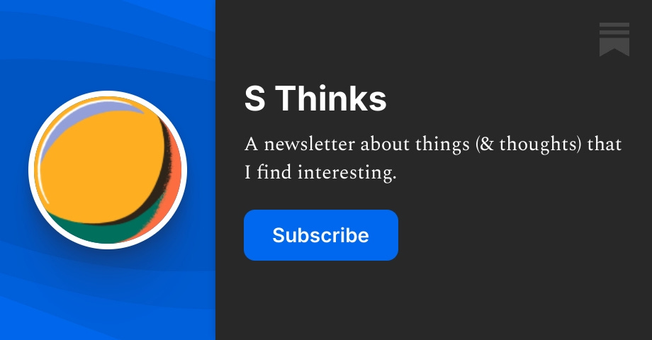 S Thinks | Substack
