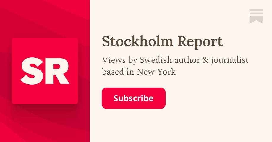 Stockholm Report | Malin Ekman | Substack