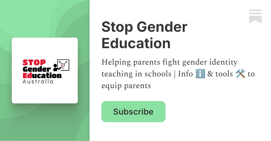 Stop Gender Education | Substack