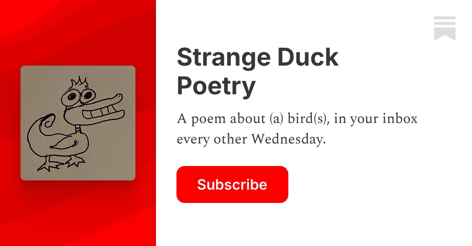 Strange Duck Poetry | Michael James Landis | Substack