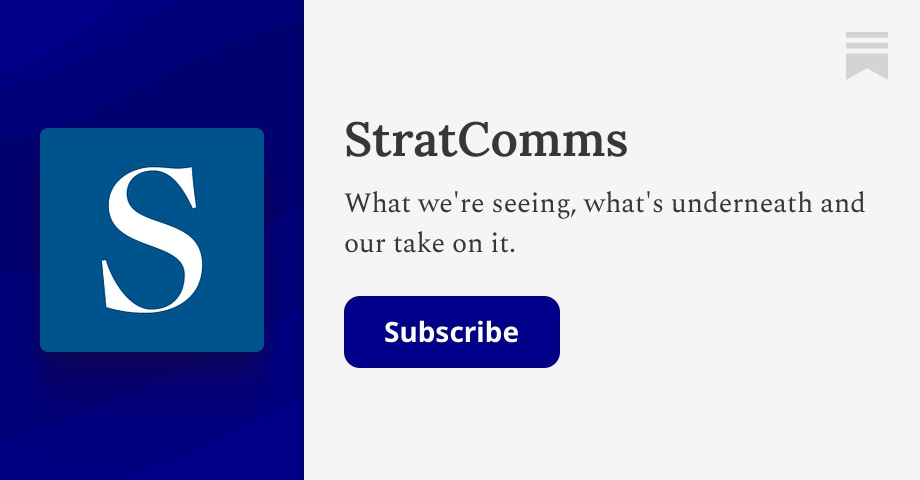 Note to Readers - by Kevin Ivers - StratComms