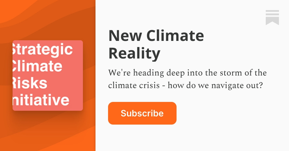 New Climate Reality | Strategic Climate Risk | Substack