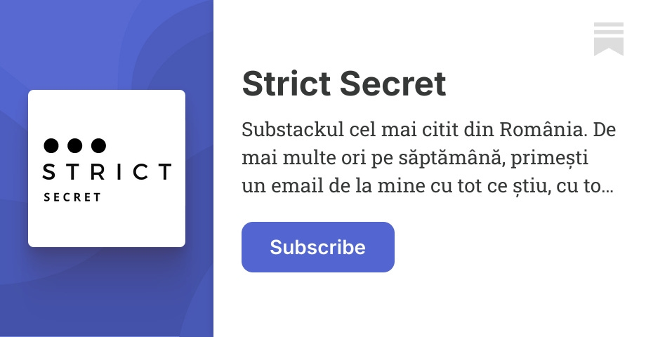 Strict Secret | Liviu Alexa | Substack