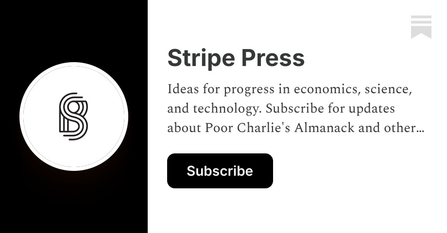 Stripe Press | Substack