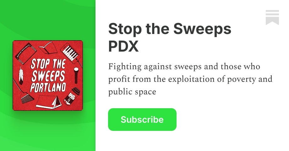 About - Stop the Sweeps PDX