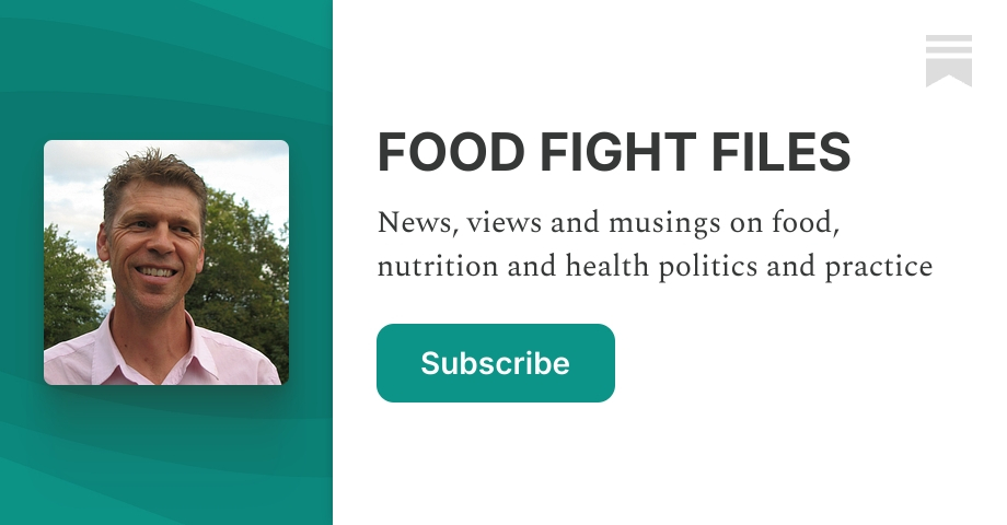 FOOD FIGHT FILES | Stuart Gillespie | Substack