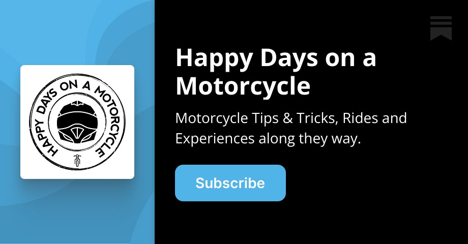 Happy Days on a Motorcycle | Stuart Packiam | Substack