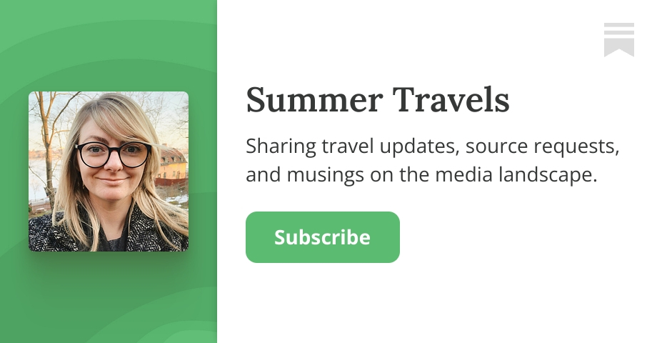 Summer Travels | Summer Rylander | Substack