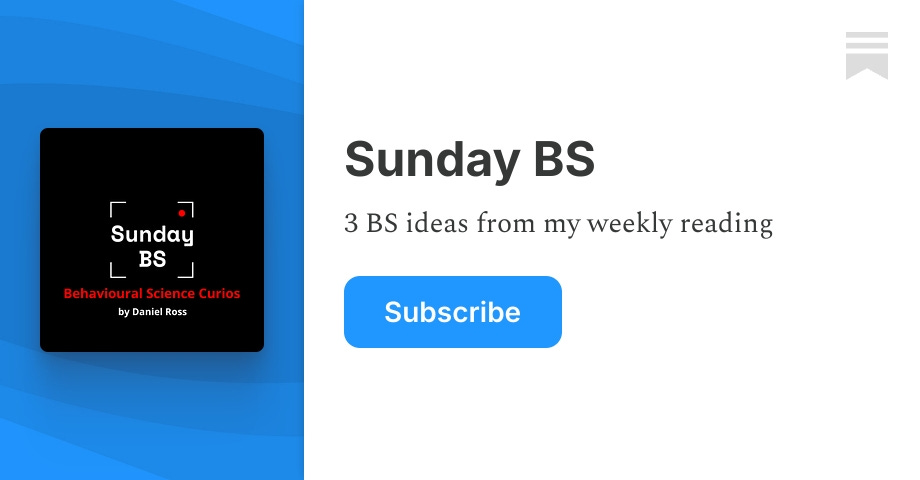 Sunday BS | Substack