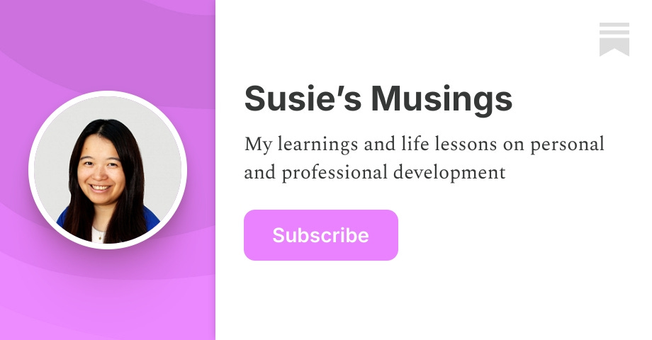 Susie’s Musings | Susie Pan | Substack