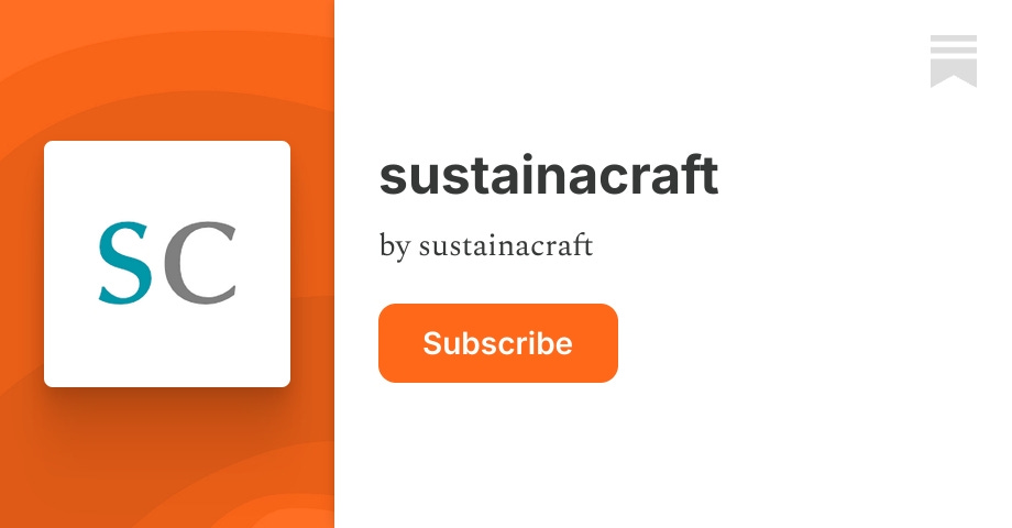 sustainacraft Newsletter | Substack