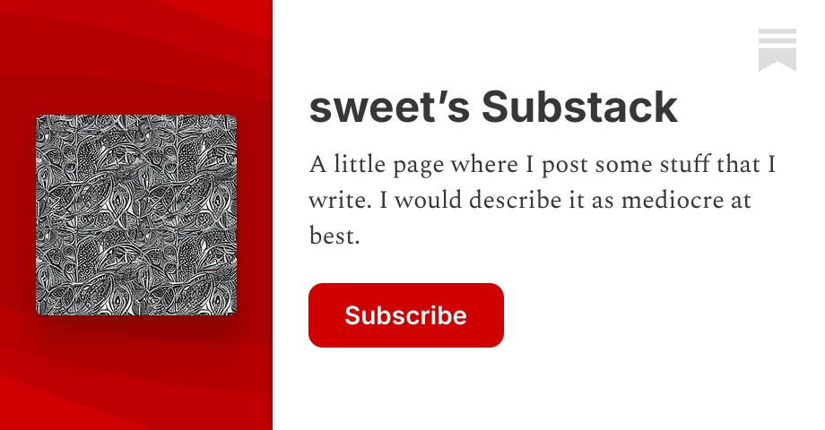 sweet’s Substack | sweet little dreams | Substack