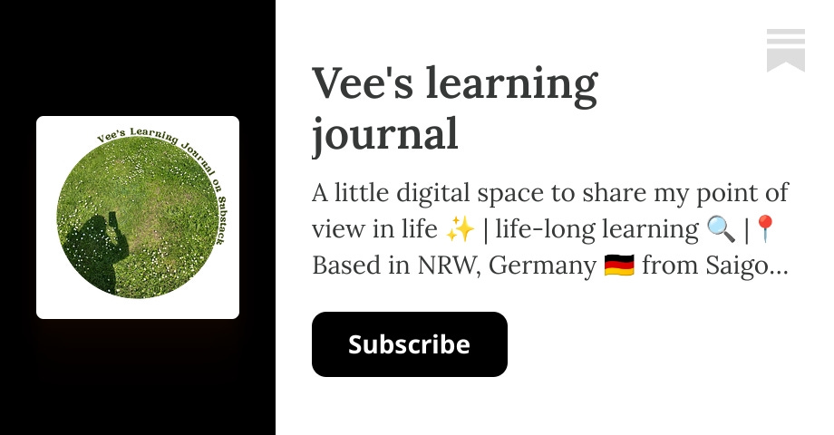 Vee's learning journal | Substack