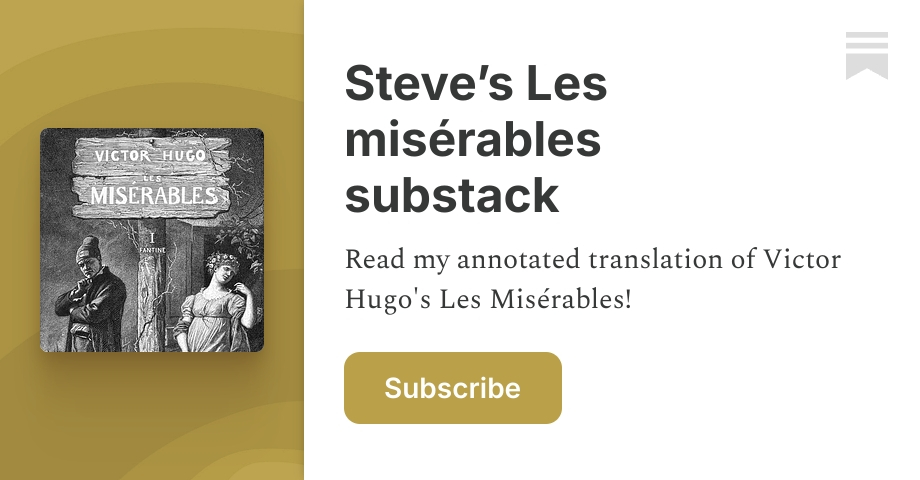 Les Misérables — Part I Book II Table of Contents