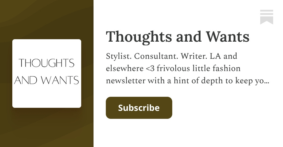 Thoughts and Wants | Sydney Engelhart | Substack